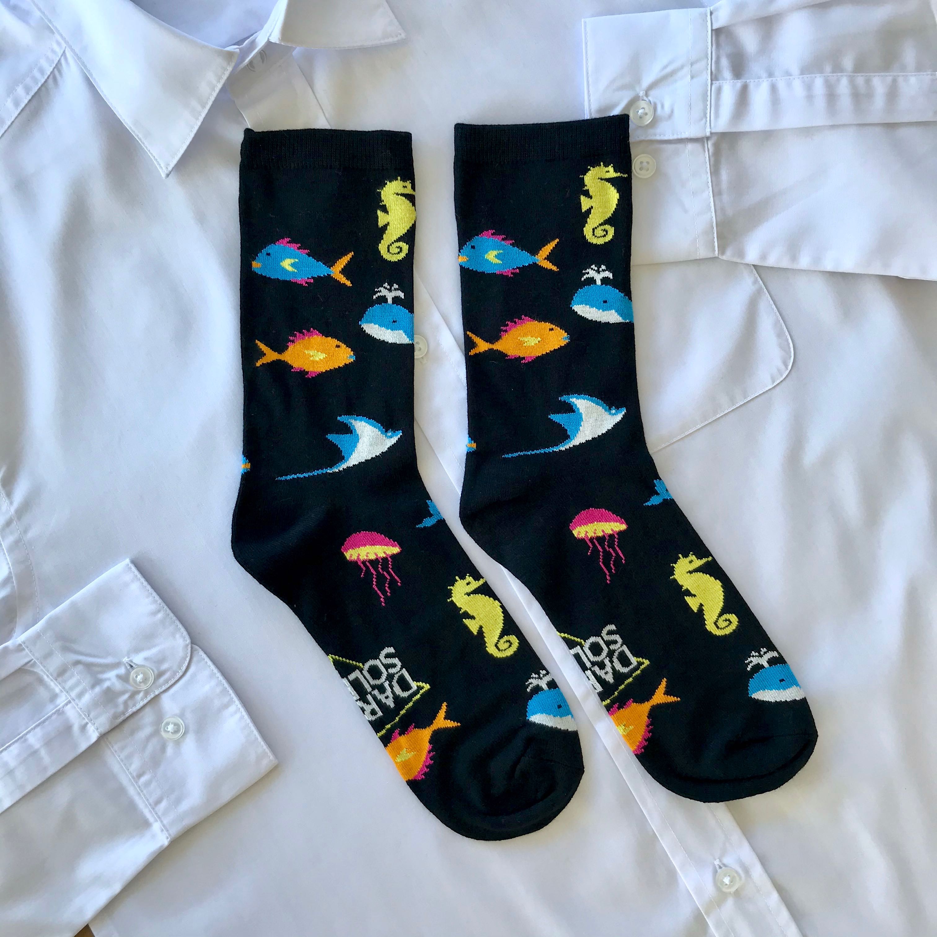 Office Socks – Dark Soles