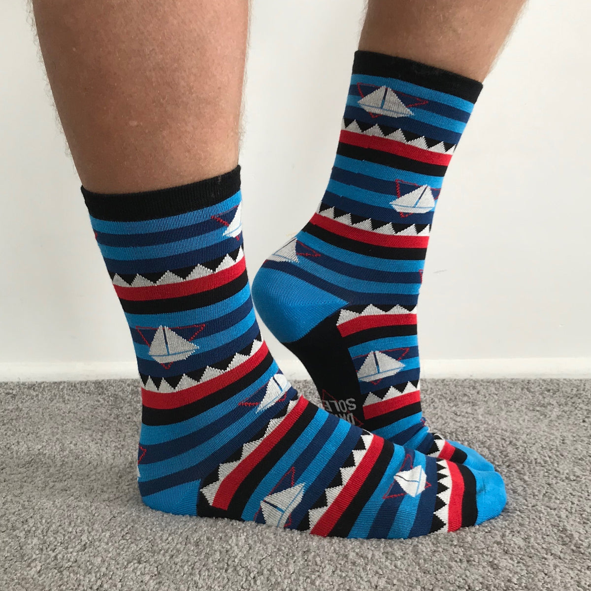 Sailboat Bamboo Socks by Dark Soles | Proudly NZ Owned